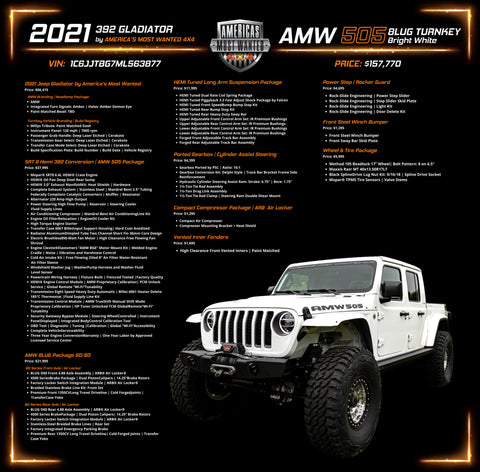 2021 Jeep Gladiator - 392 HEMI | AMW 505 (SOLD) - America's Most Wanted 4x4